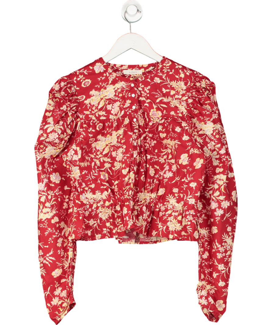 DÔEN Red June Long Sleeve Top UK L – Reliked