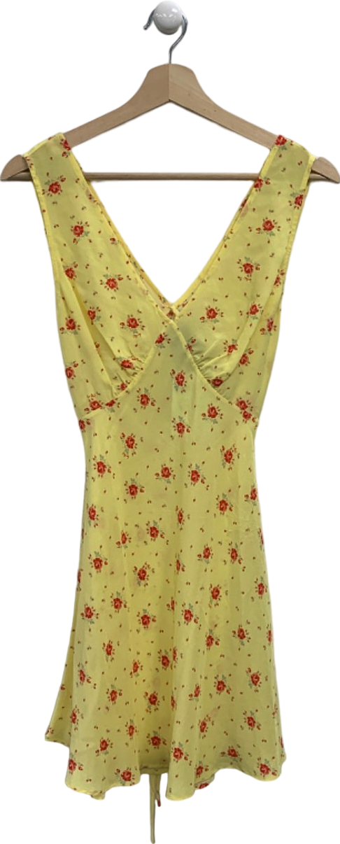 Réalisation Yellow Floral Silk Dress UK S – Reliked
