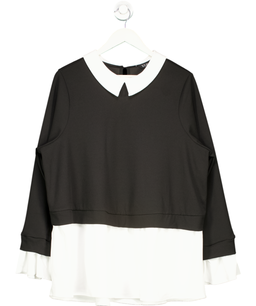Yours Black 2-in-1 Layered Look Top UK 20 – Reliked