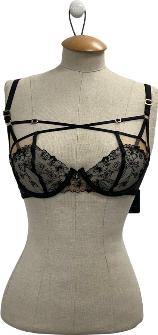 Honey Birdette Black Emma Bra UK 32D - Reliked
